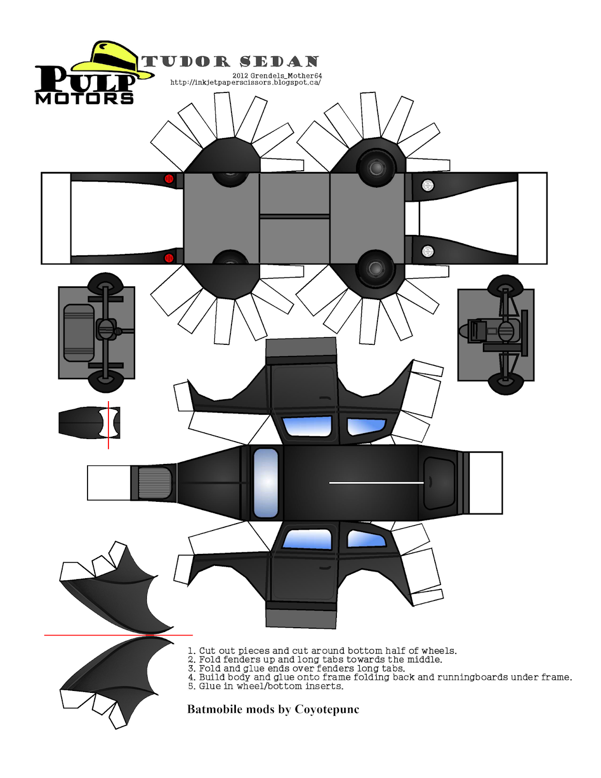 Papercraft 1948 Batmobile