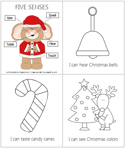 ourhomecreations: Free preschool lesson unit: Five senses of Christmas ...