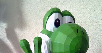 Yoshi Paper Model | Paperized Crafts