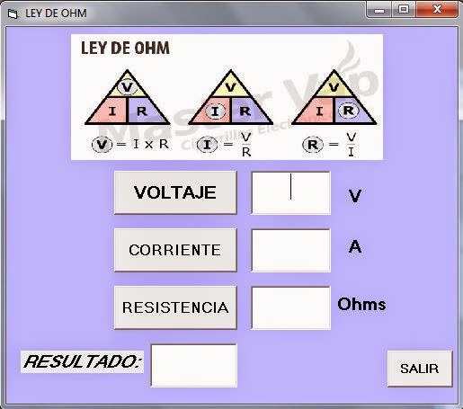 Programación Visual: Ley de Ohm