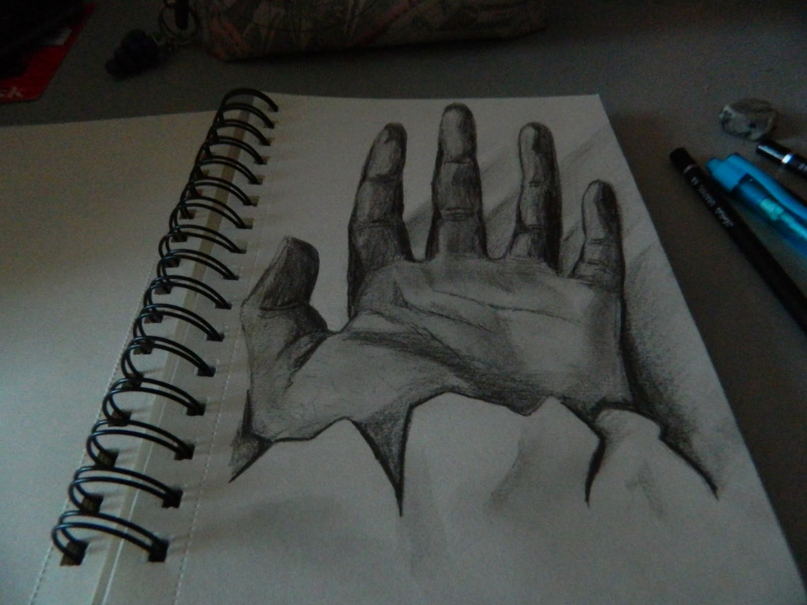 Karya Eju!: 3D anamorphic drawing-hand