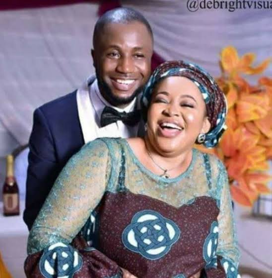 Photo of Njideka Okeke and her husband