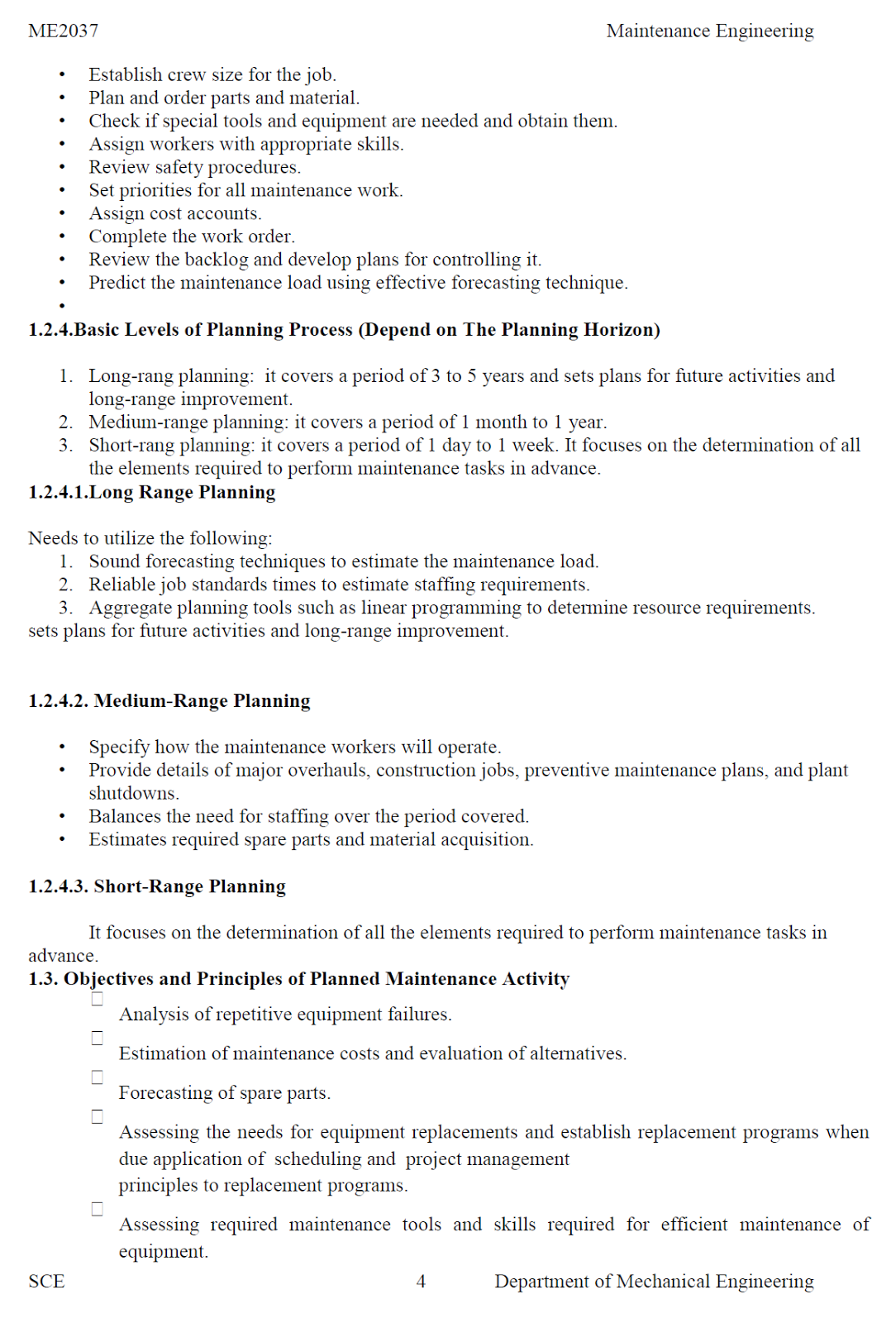 ME6012 Maintenance Engineering Notes PDF - University Question Papers