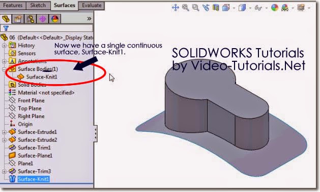CAD tutorial tips & tricks by Video-Tutorials.Net: Knit multiple ...