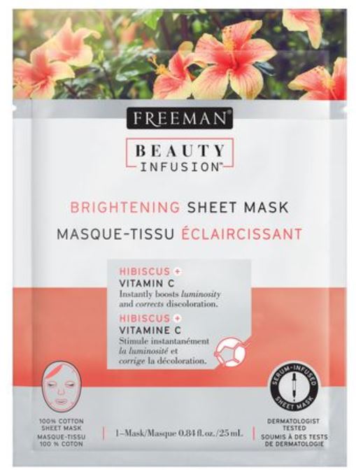 Freeman Beauty Infusion Brightening Sheet Mask | Beauty Crazed in Canada