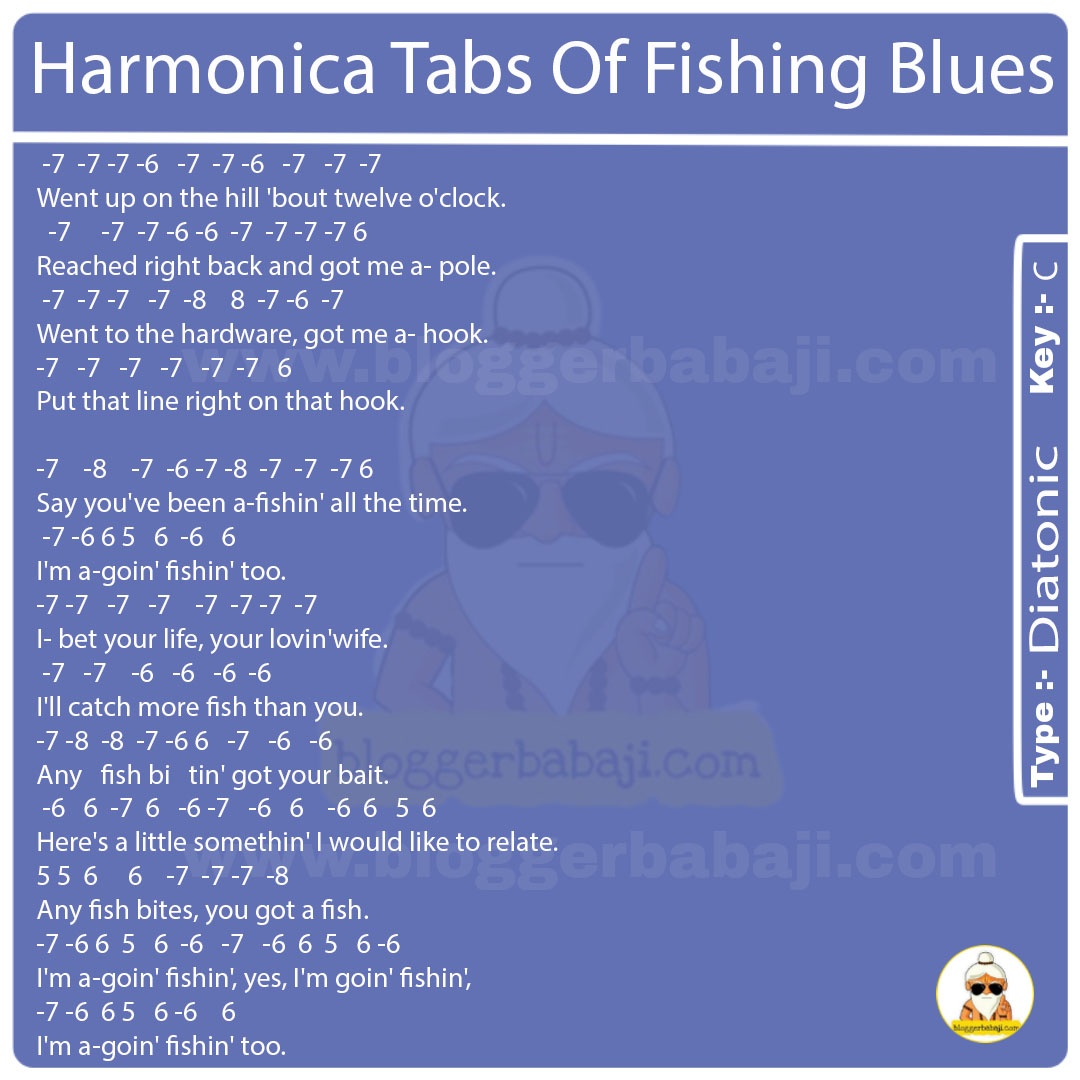 Harmonica Tabs Of Fishing Blues