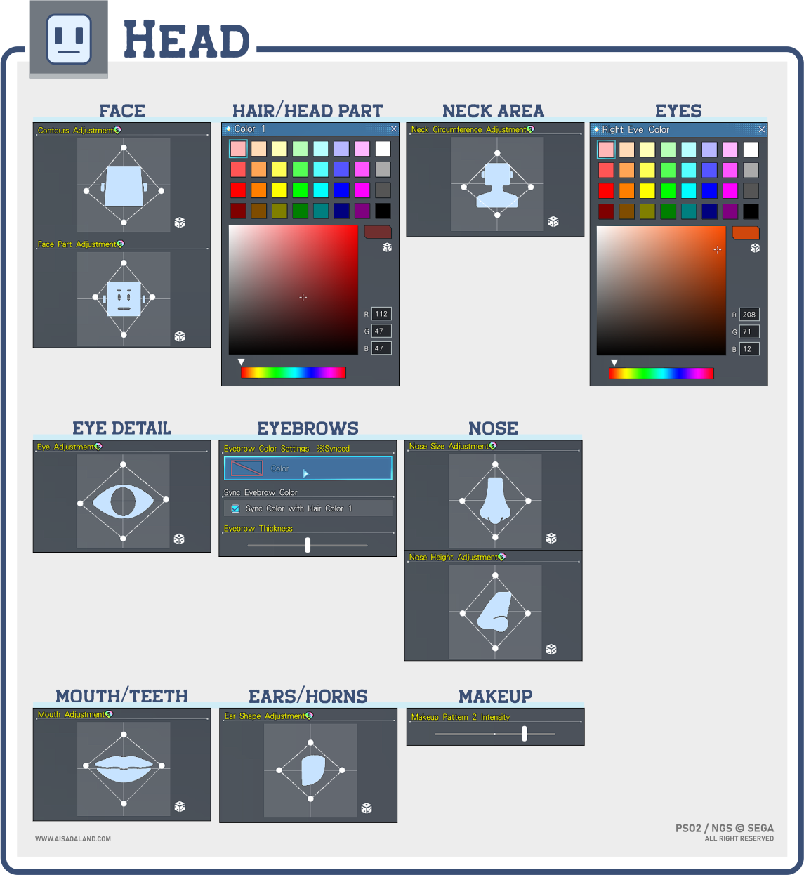 PSO2 NGS Character Creation - Custom #8 - Aisaga Land