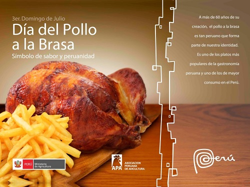 Tercer domingo de Julio - Día del Pollo a la Brasa