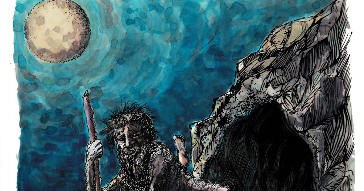 EL INVUNCHE, mitología de Chiloé (acuarela y pluma, 21 x 27 ctms ...