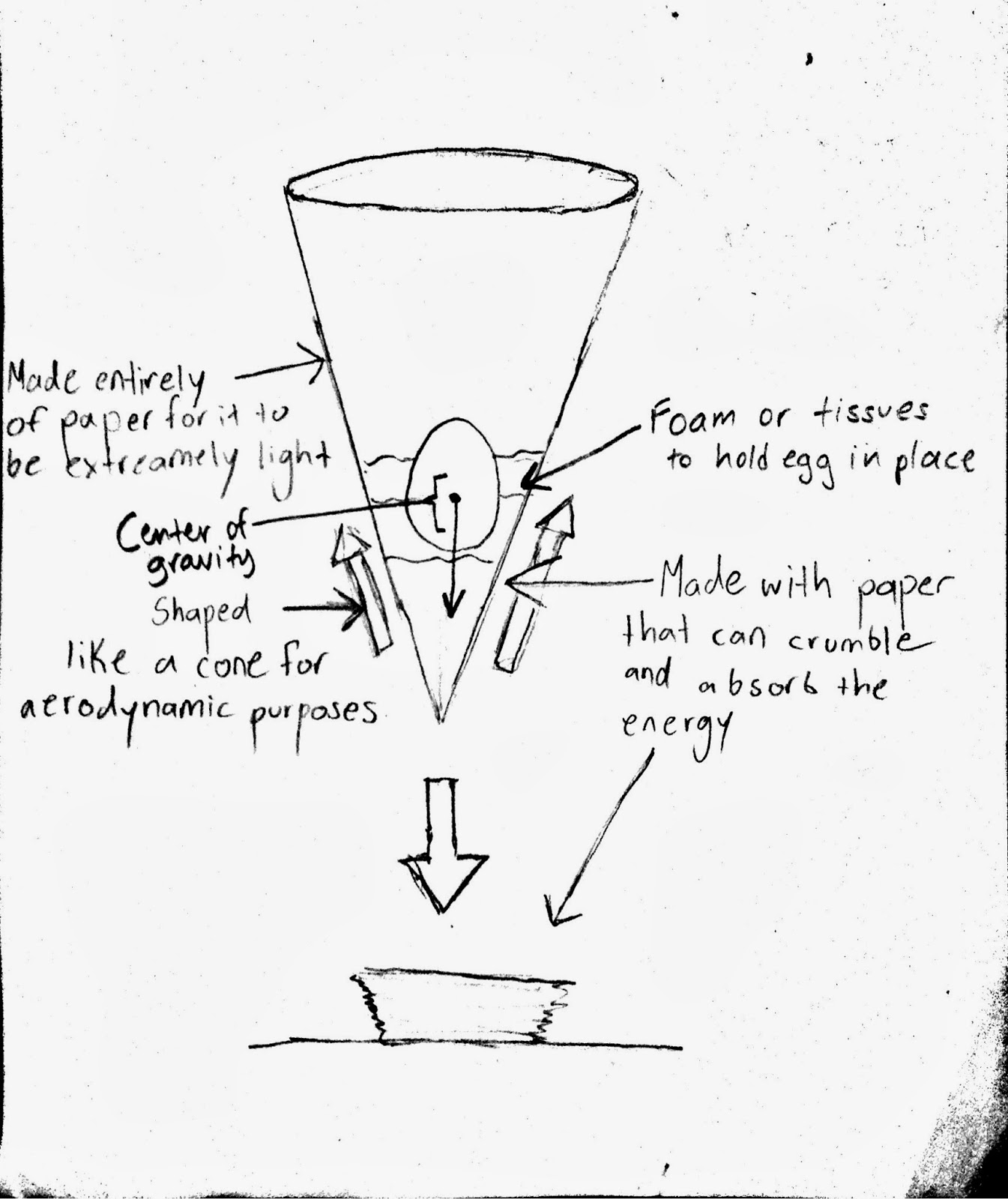 Physics Egg Drop (Daniel, Lorenzo, Franck): February 2014