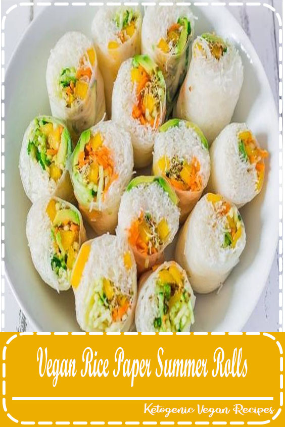 Vegan Rice Paper Summer Rolls - Food Lade