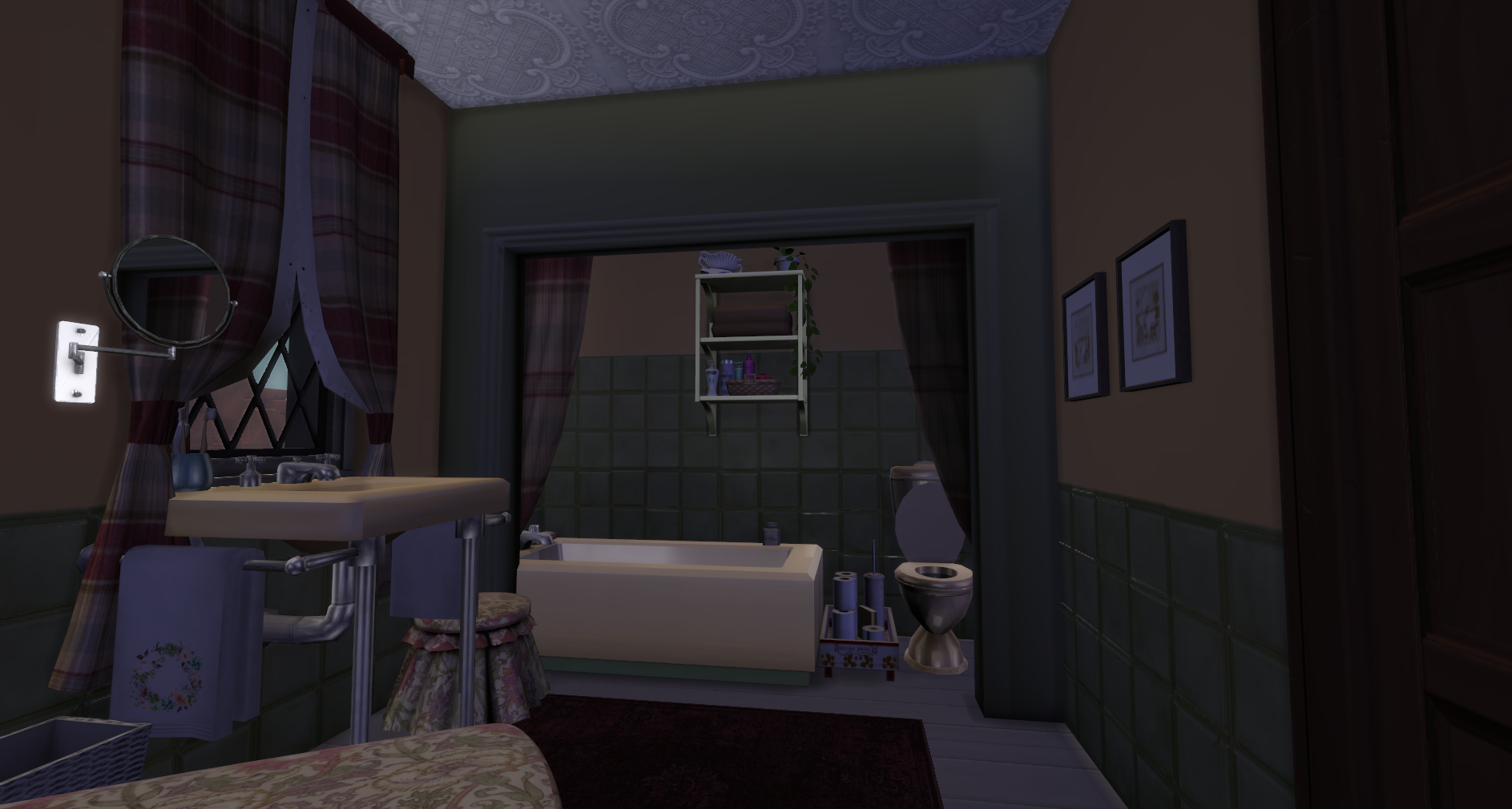 The Sims Powder Room: The Cronhardt