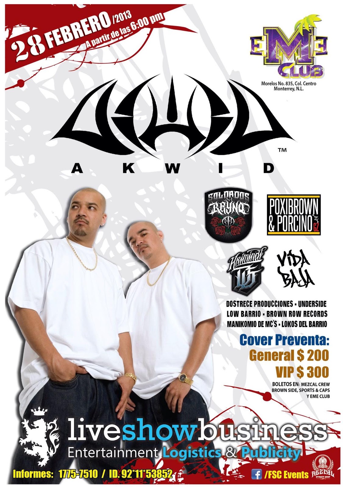 Amor y Paz Mx.: AKWID - 2013 - GIRA EN MÉXICO