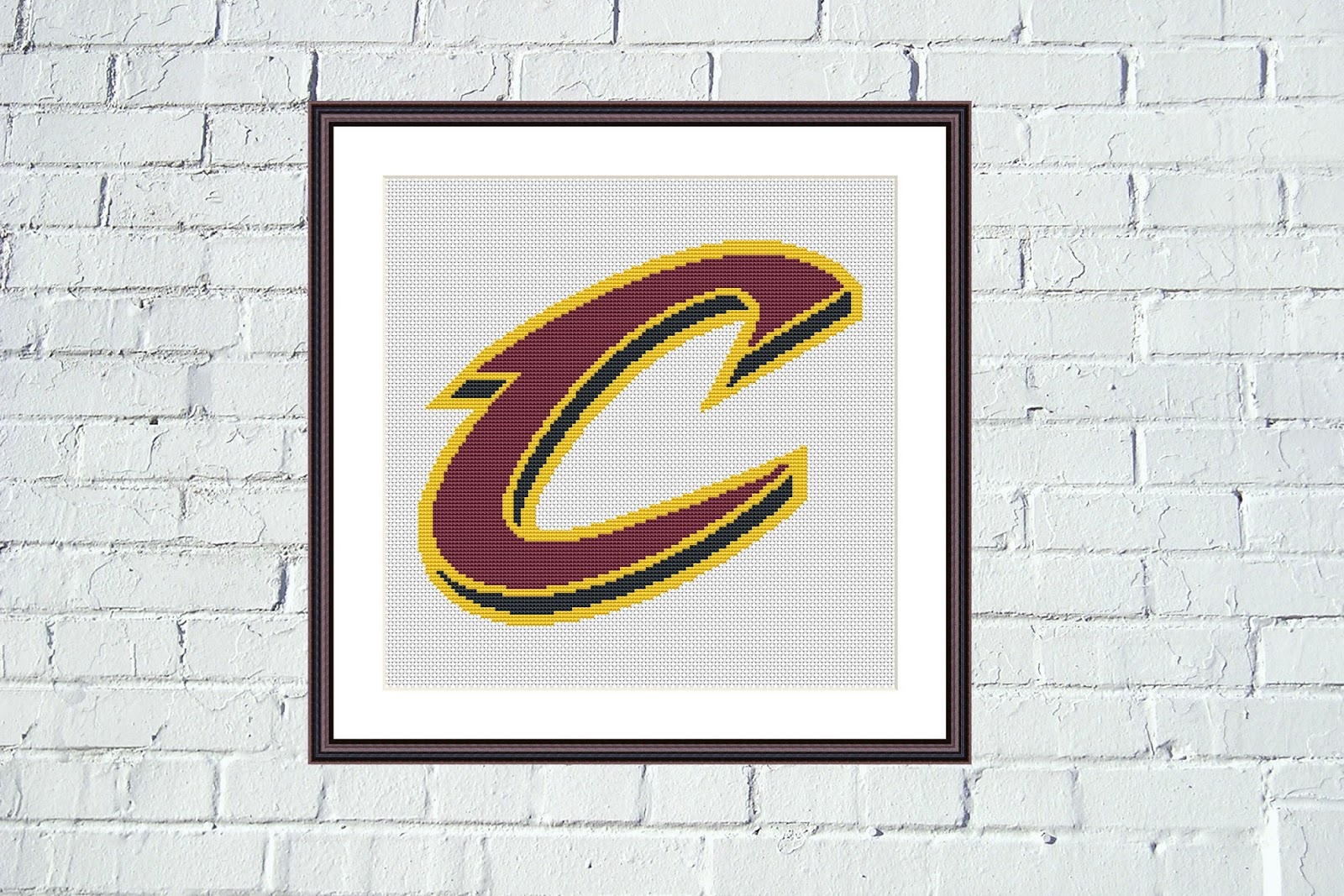 Tango Stitch easy cross stitch designs: Cleveland Cavaliers logo cross ...