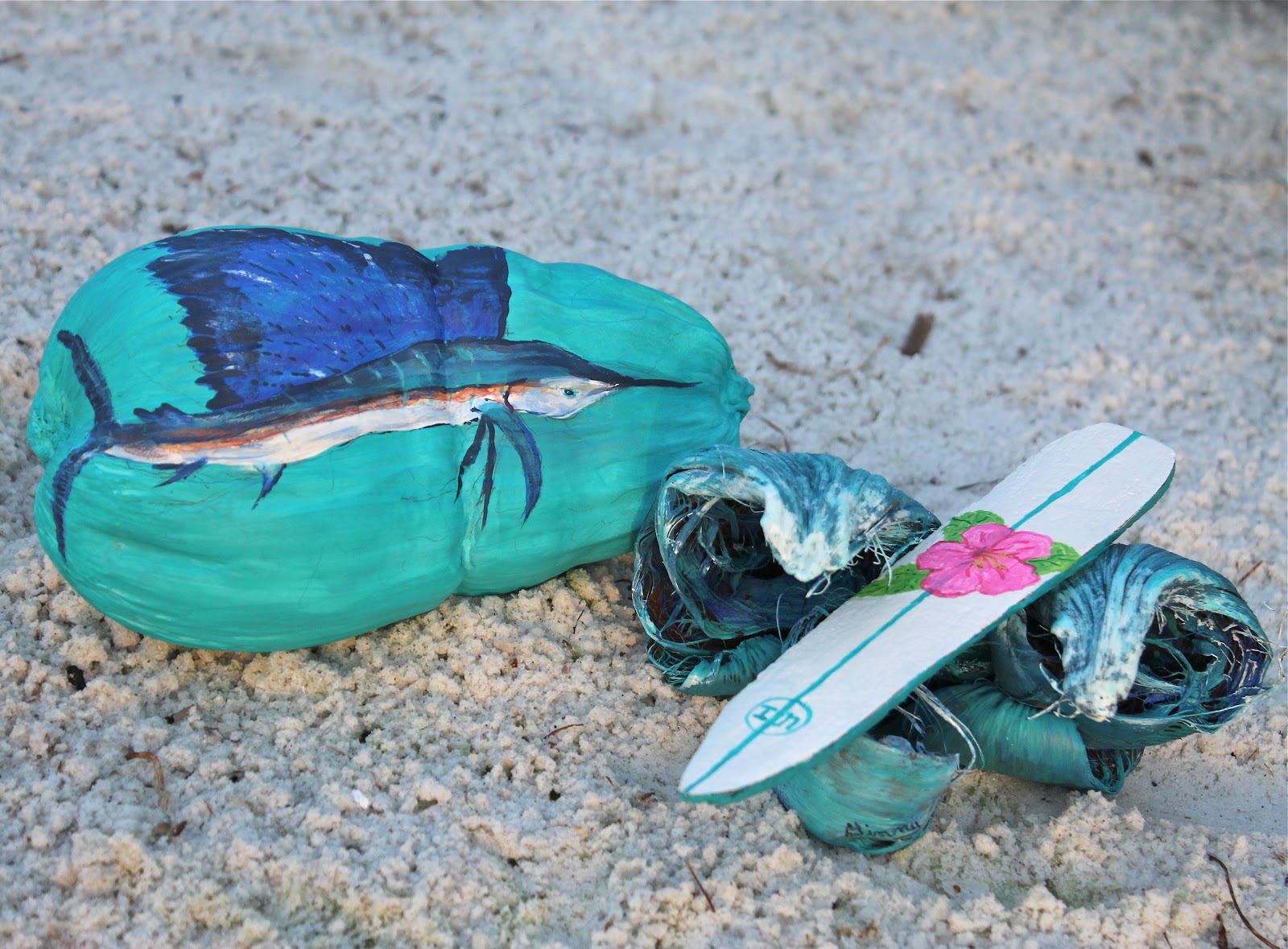 Connecting Pieces: Craft Day- Painted Coconuts