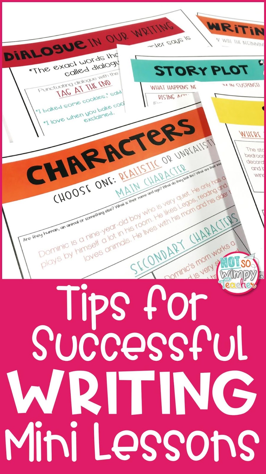 Tips for Successful Writing Mini Lessons - Not So Wimpy Teacher