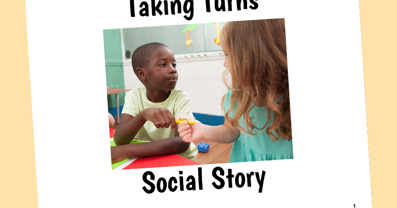 Taking Turns Social Story | And Next Comes L - Hyperlexia Resources
