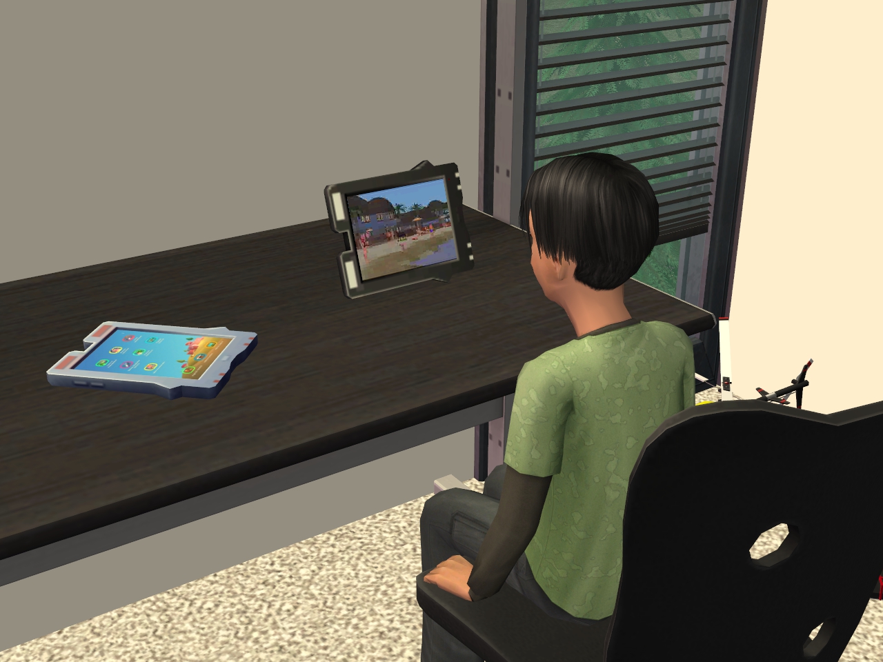 TheNinthWaveSims: The Sims 2 - TS4 - TS2 Wabbit Tablet & Television