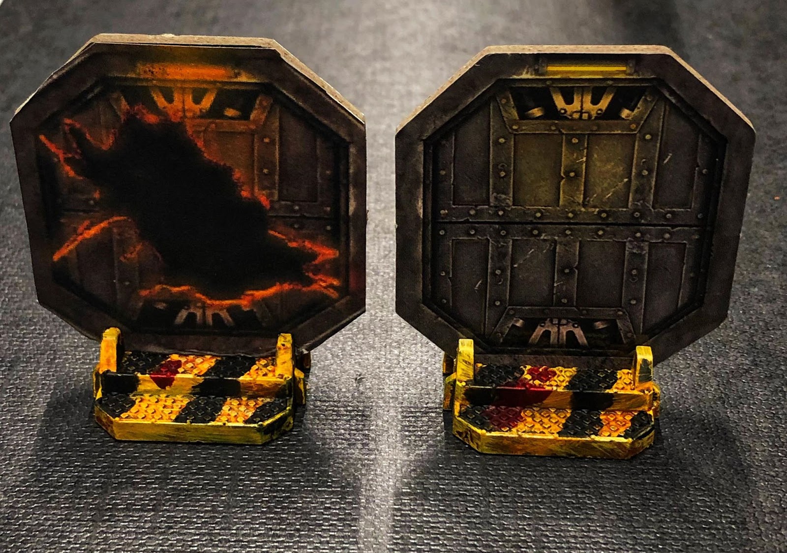 Give'em Lead: DIY: Space Hulk Doors and Objectives
