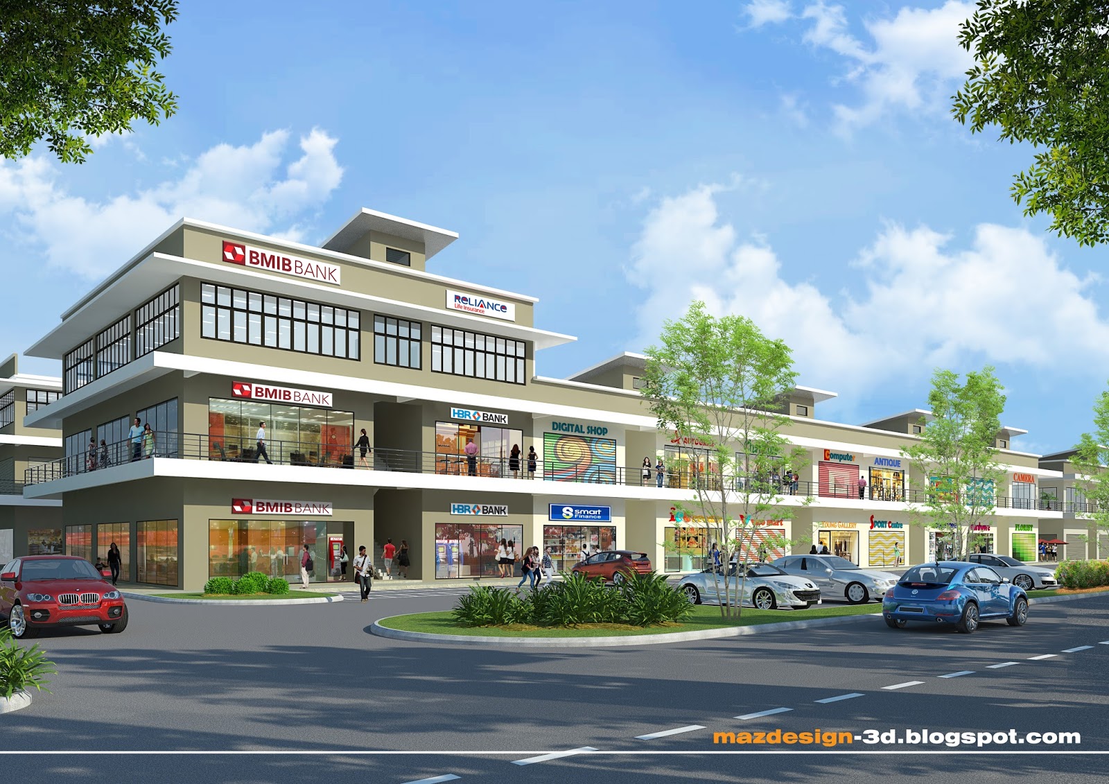 MAZDESIGN: 2 & 3 Storey Shop Office (updated)