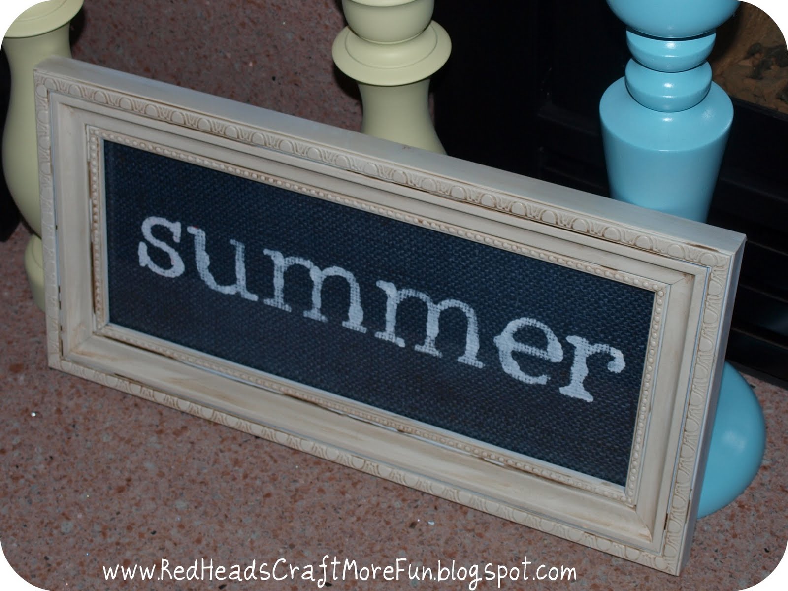 Red Heads Craft More Fun: Summer Sign