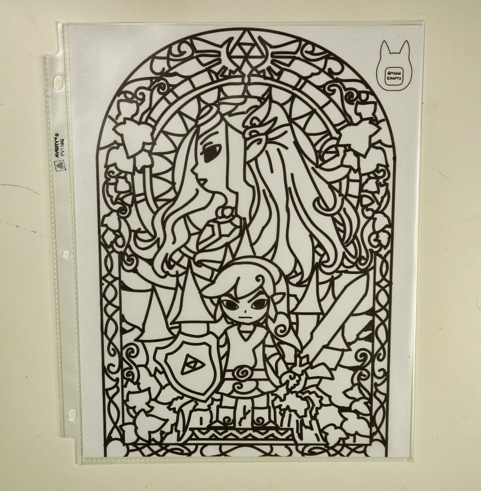 Otaku Crafts: Easy Fake Stained Glass