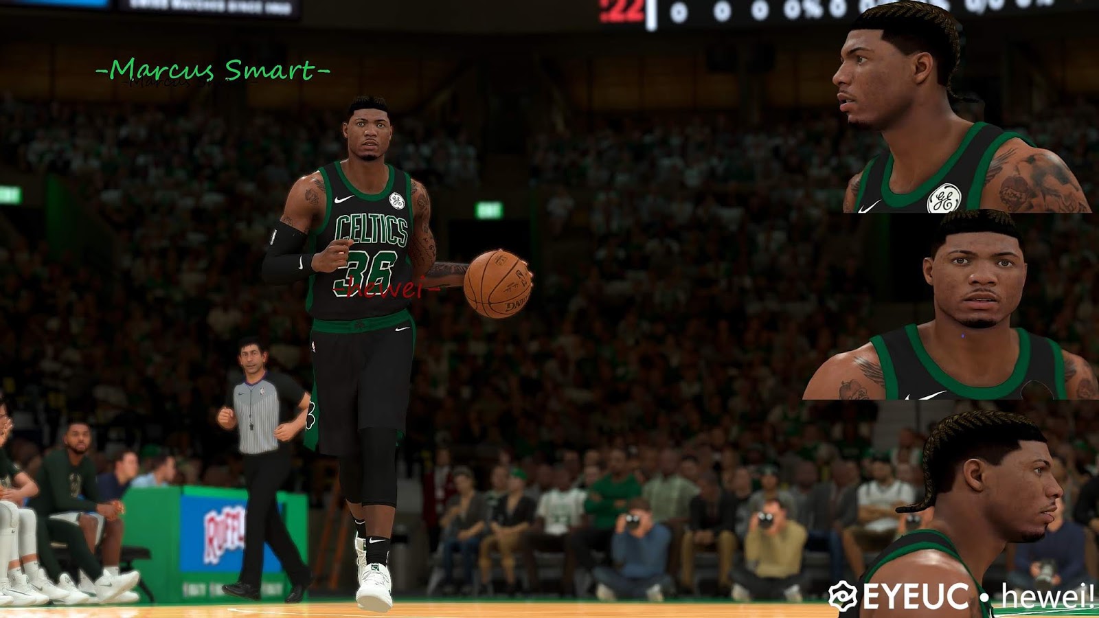 Marcus Smart Face, Braided Hair and Body Model By Hewei [FOR 2K20]
