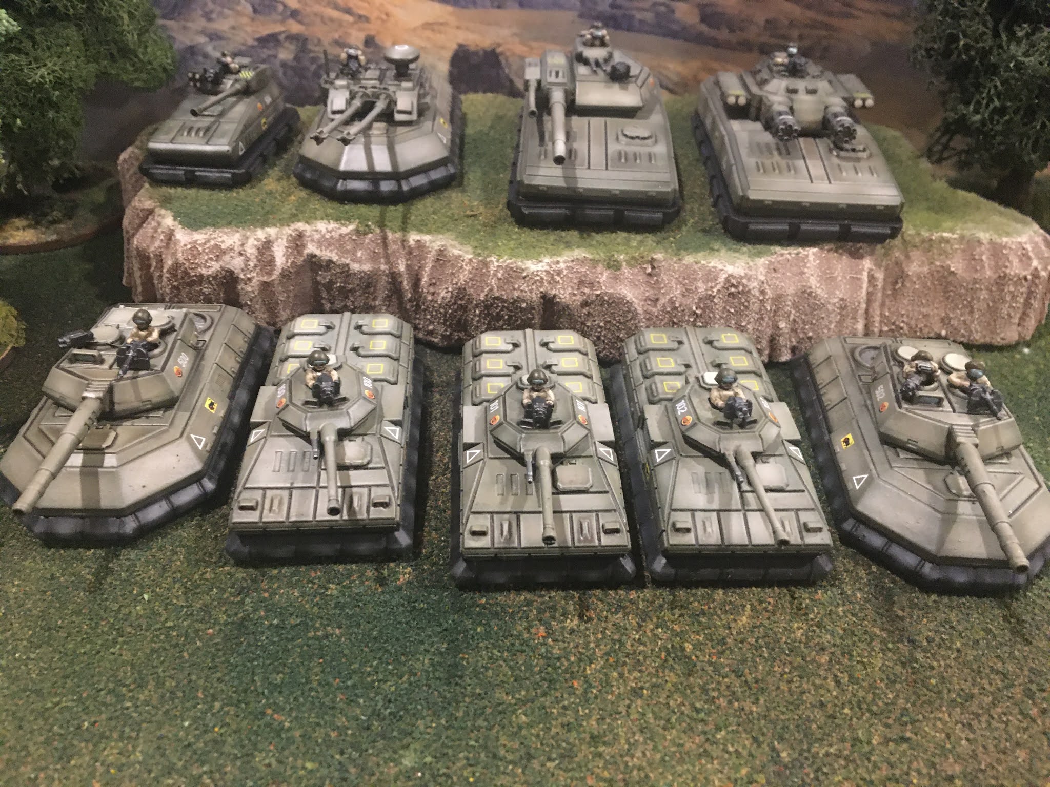 15mm Sci Fi Small Soldiers: 15mm Sci Fi - Brigade Models Hover Vehicles