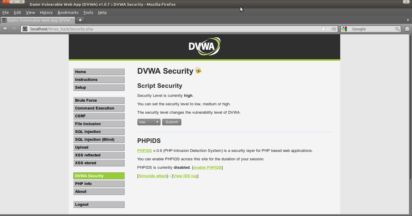 Dvwa Sql Injection Information Security Berserker