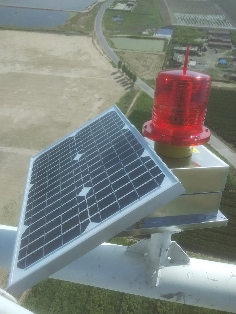 Aircraft Warning System(Medium Intensity Obstruction Light-Solar Powred ...