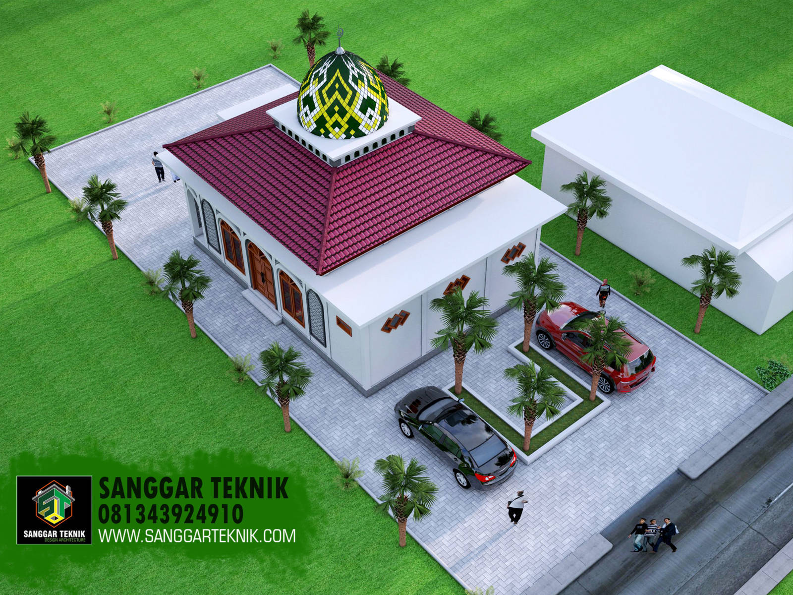 DESAIN MUSHOLLA MINIMALIS 8 x 8 ( 1 LANTAI ) | SANGGAR TEKNIK