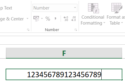 Text Format in Excel