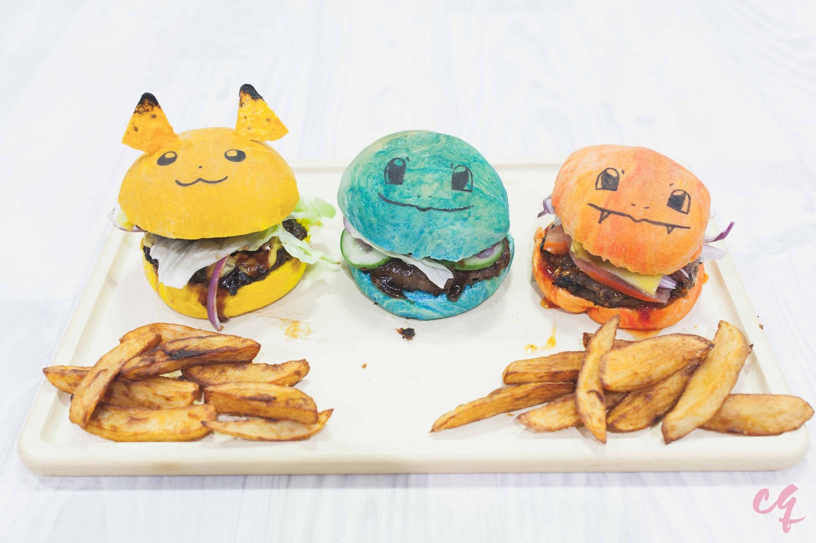 Pokemon Burgers - cake quirk