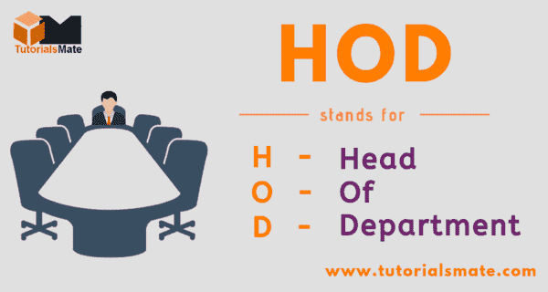 HOD Full Form: What is the full form of HOD? - TutorialsMate