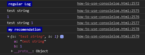 How to show logs in browser console