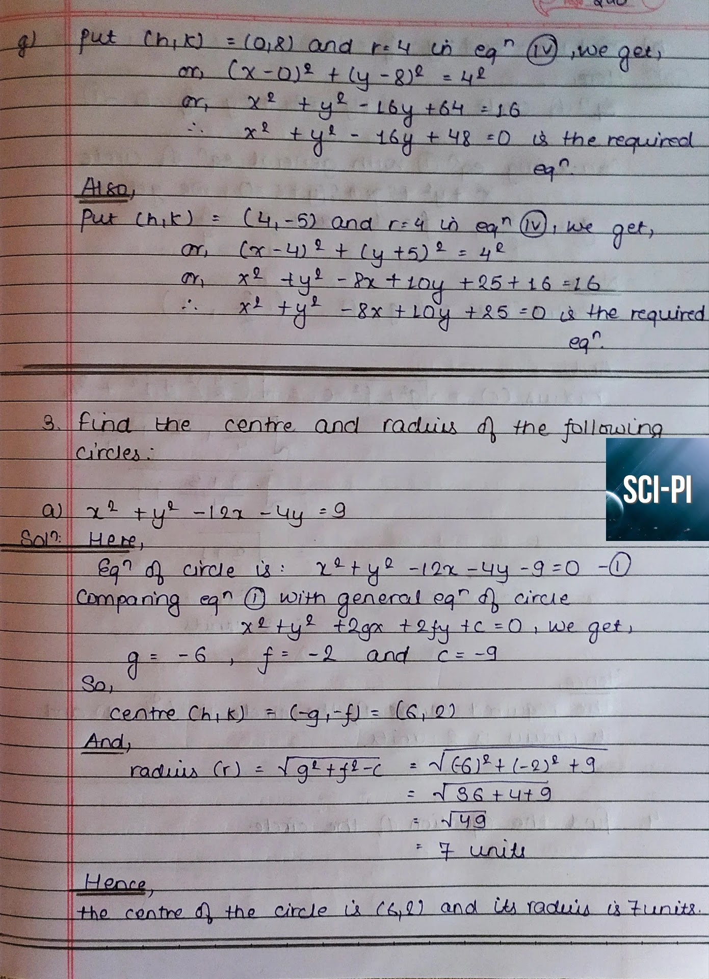 Grade 11 Circle Exercise 1 Solutions | Basic Mathematics Grade XI by ...