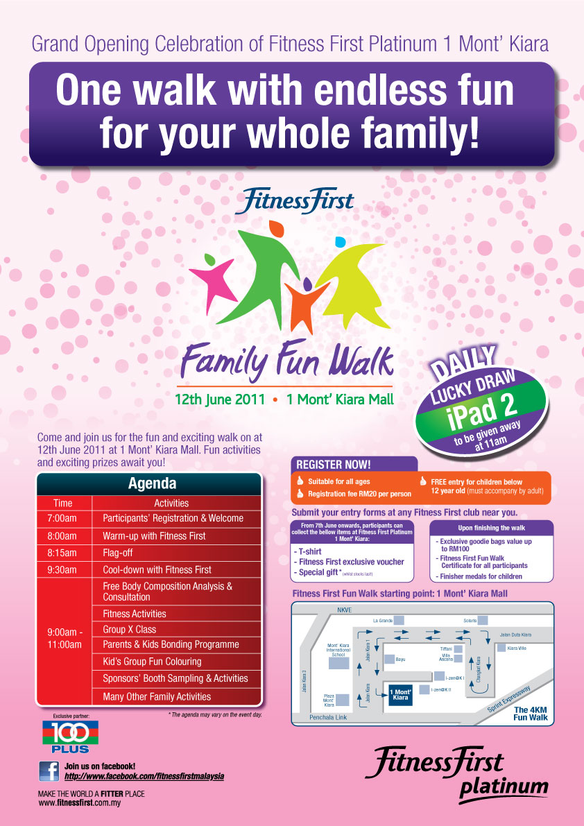yna's cove: Fitness First Family Fun Walk : 12 June 2011 (1 MONT' KIARA)