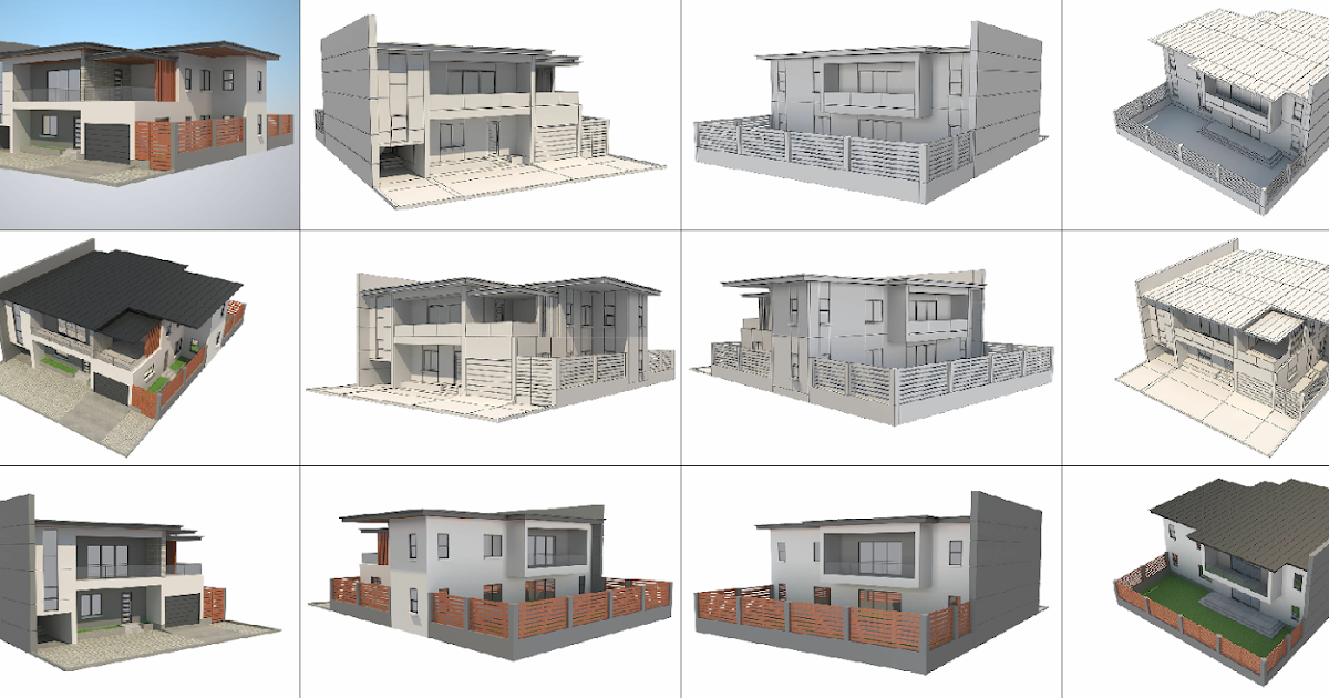 Modern House Free 3D model [3DS, FBX, OBJ, Maya,]
