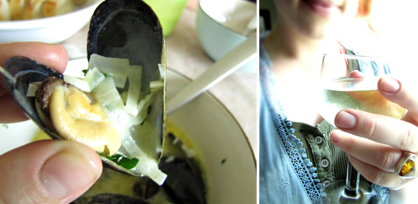 Needle and Nest Design: mussel man love.