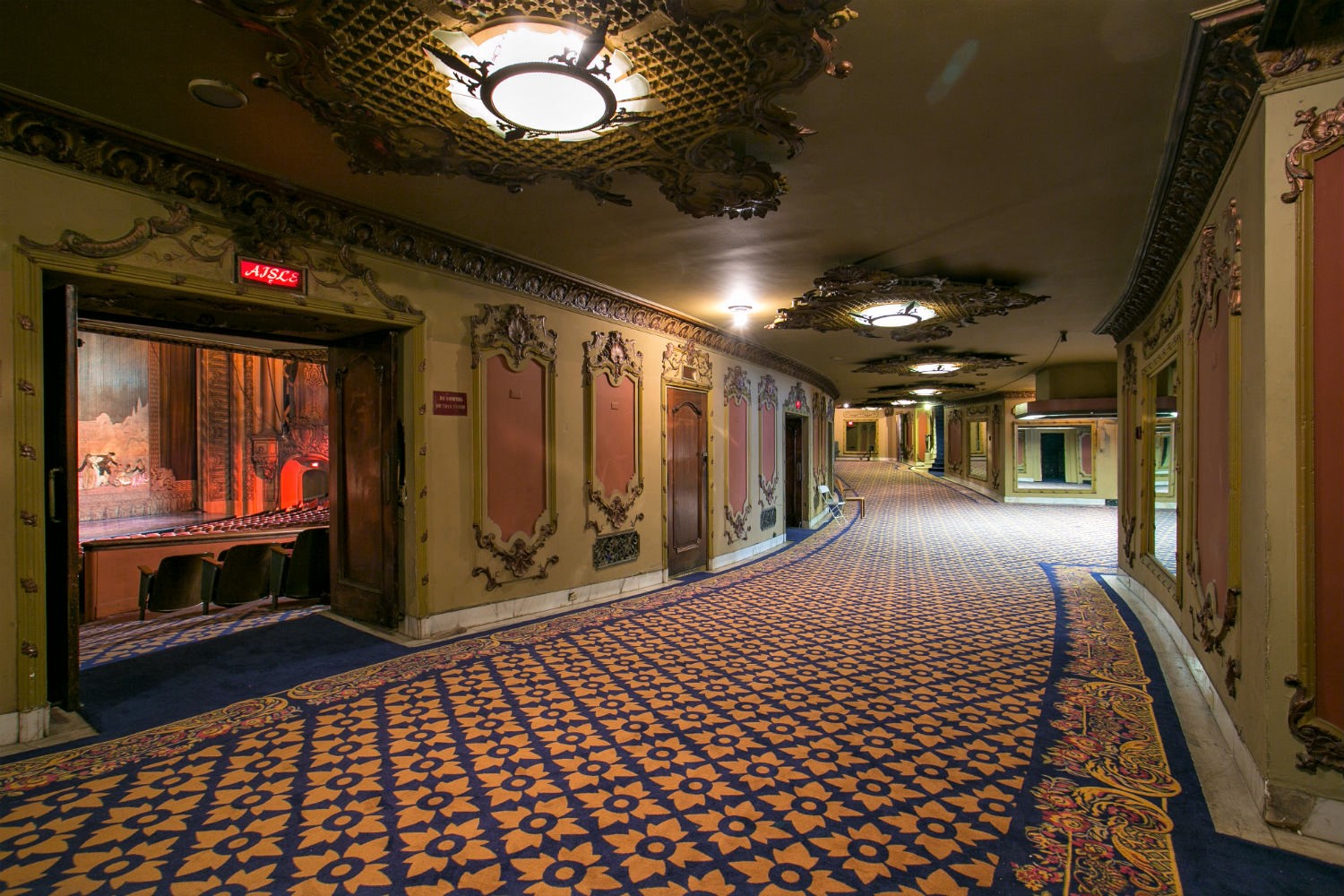 Inside Movie Theater Lobby
