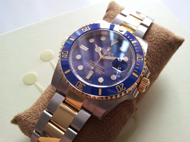 Replica Watches: Rolex Submariber Blue Two- Toned Swiss Replica