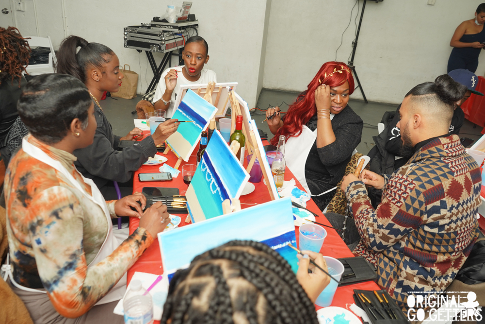 OriginalGoGetters: Paint sip and vibe 2-14-2021