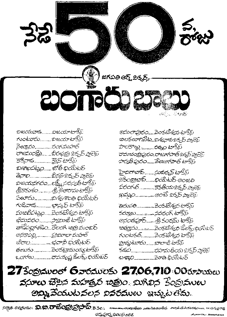 Bangaru Babu (1973)