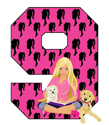 Kits imprimibles gratis : Números de Barbie