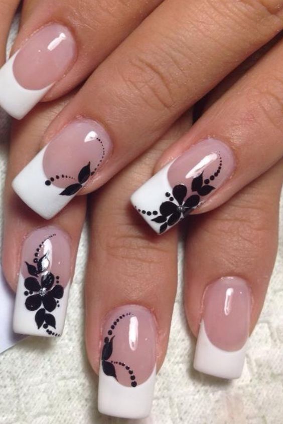 20 Increíbles Ideas Para Diseñar Tus Uñas Con Un Manicure Francés