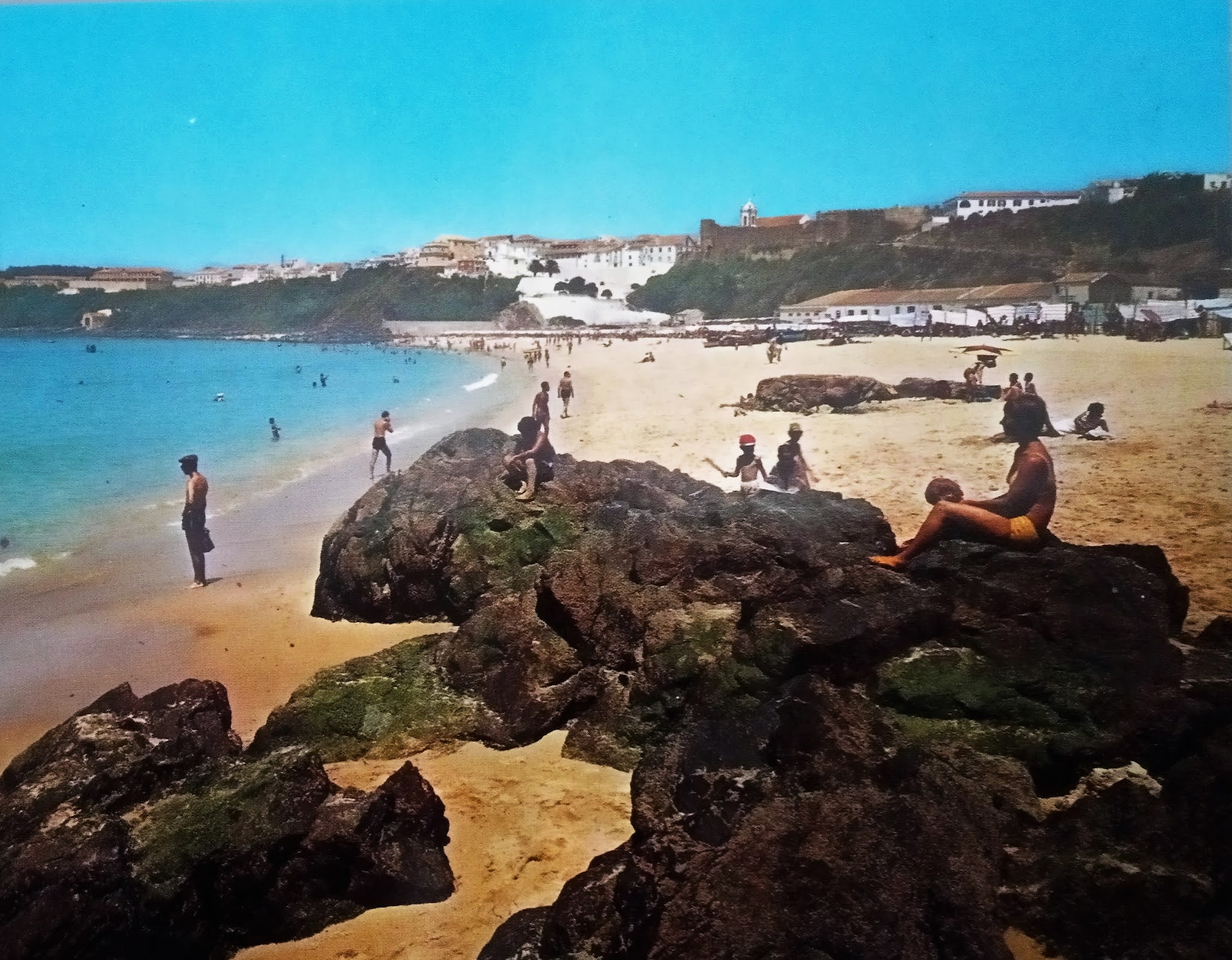 Cabo de Sines: Foto antiga da praia Vasco da Gama - Sines