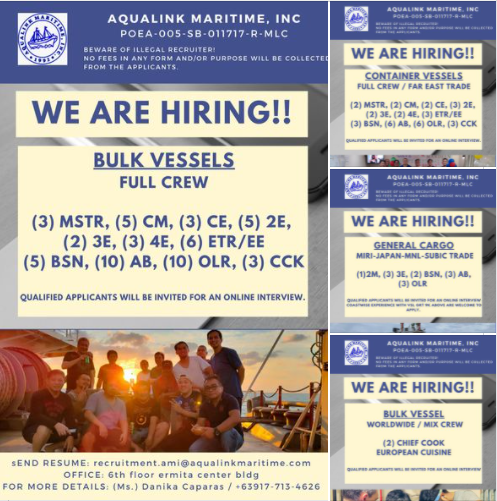 Hiring Crew For Bulk Carrier, Container, General Cargo Ships - OfficiaI ...