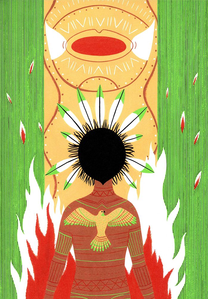 ANIMAL TOTEM/ AGNES DOMERGUE ET ILLUSTRE PAR CLEMENCE POLLET