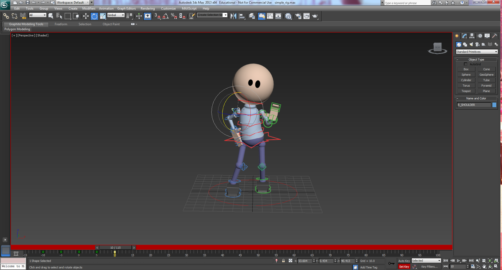 3D Animation For Games: Simple Rigging Poses