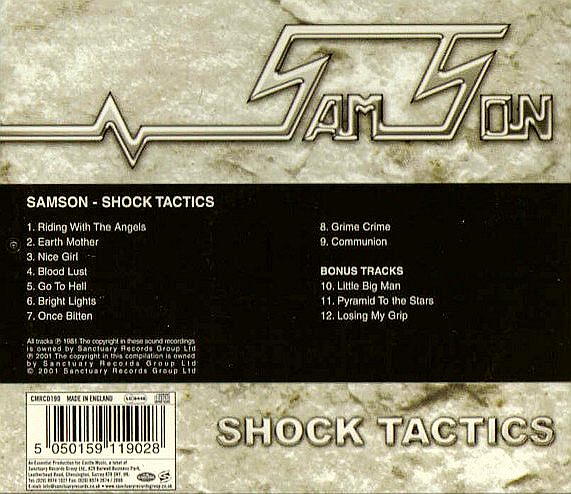SAMSON (Bruce Dickinson) – Shock Tactics [remastered Digipak reissue +3 ...